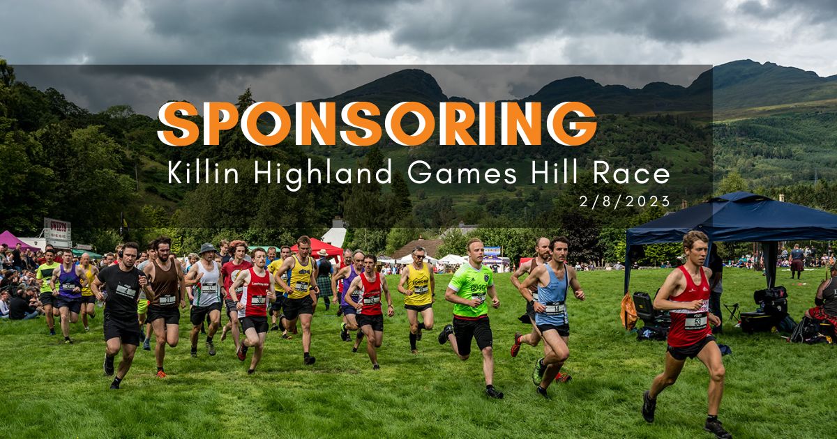 The Real Food Cafe Sponsors Killin Highland Games Hill Race